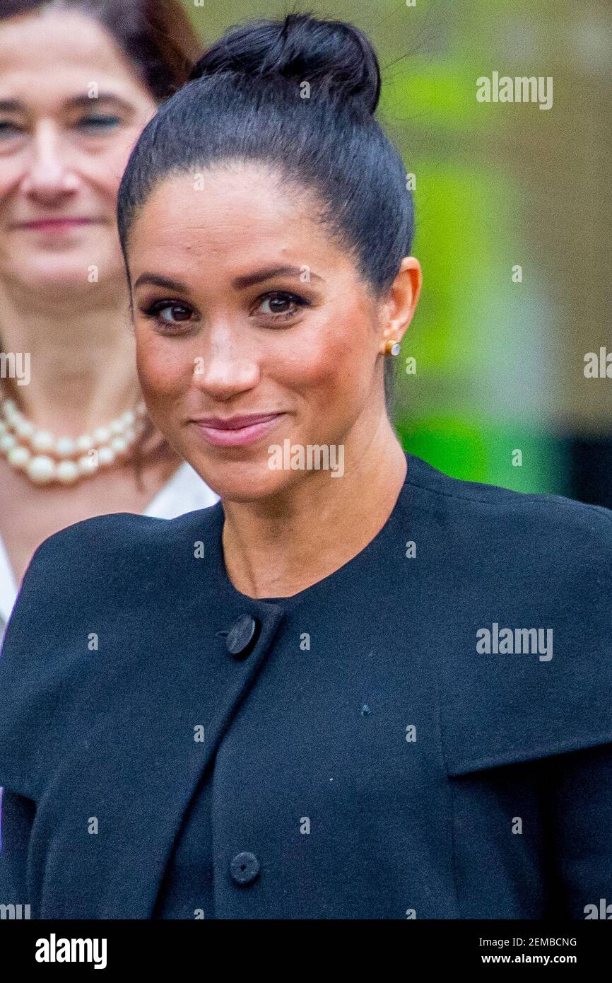 Meghan, Duchess of Sussex during a visit to the Association of ... Meghan, Duchess of Sussex during a visit to the Association of ...
