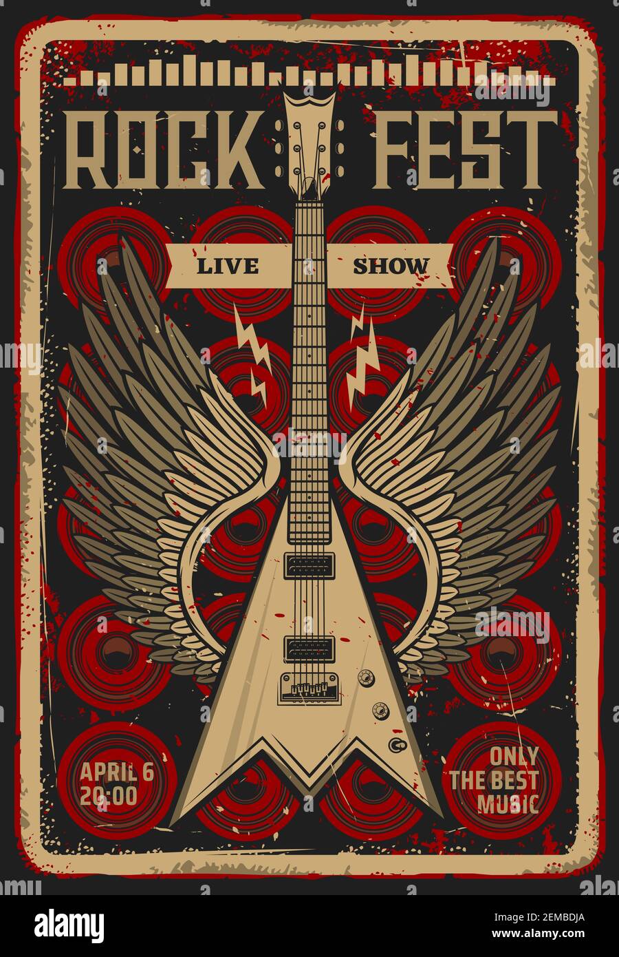 Rock Music Poster Background