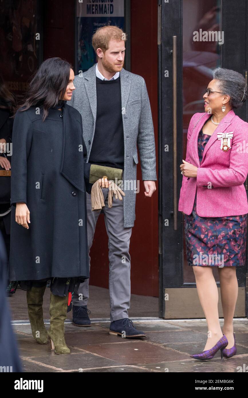 Prince Harry And Meghan Duke And Duchess Of Sussex During A Visit To The Bristol Old Vic In