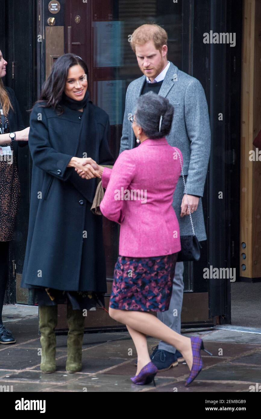 Prince Harry and Meghan, Duke and Duchess of Sussex during a visit to ...