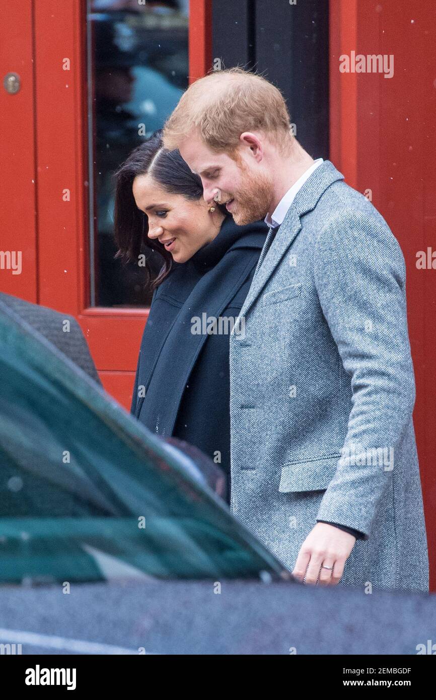 Prince Harry and Meghan, Duke and Duchess of Sussex during a visit to ...