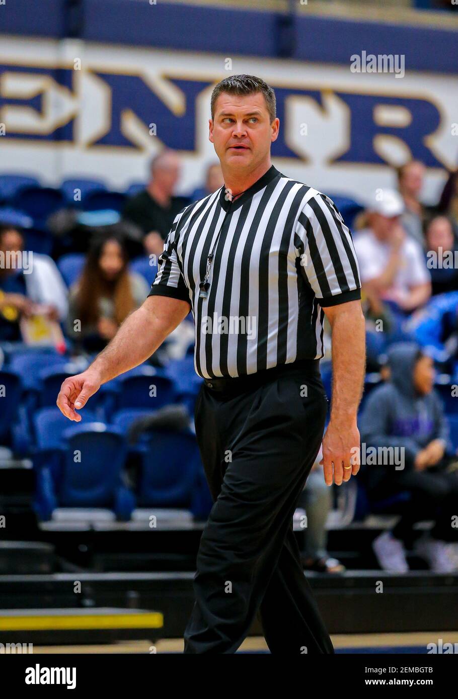 January 31, 2019: A referee during a basketball game between the ...