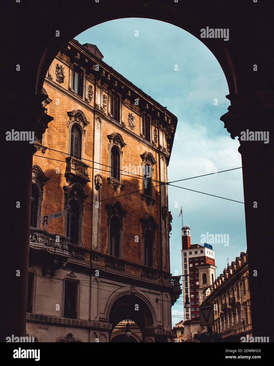 Architecture shapes in Torino, Italia Stock Photo - Alamy