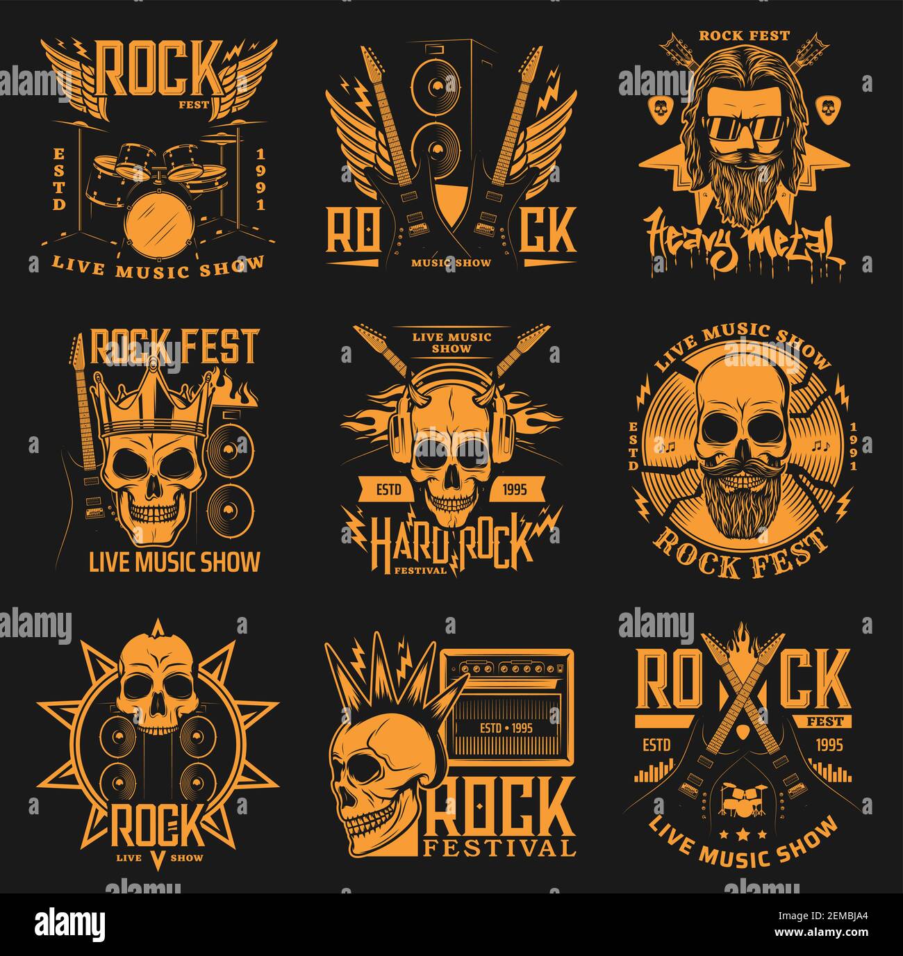 Vector De Heavy Metal