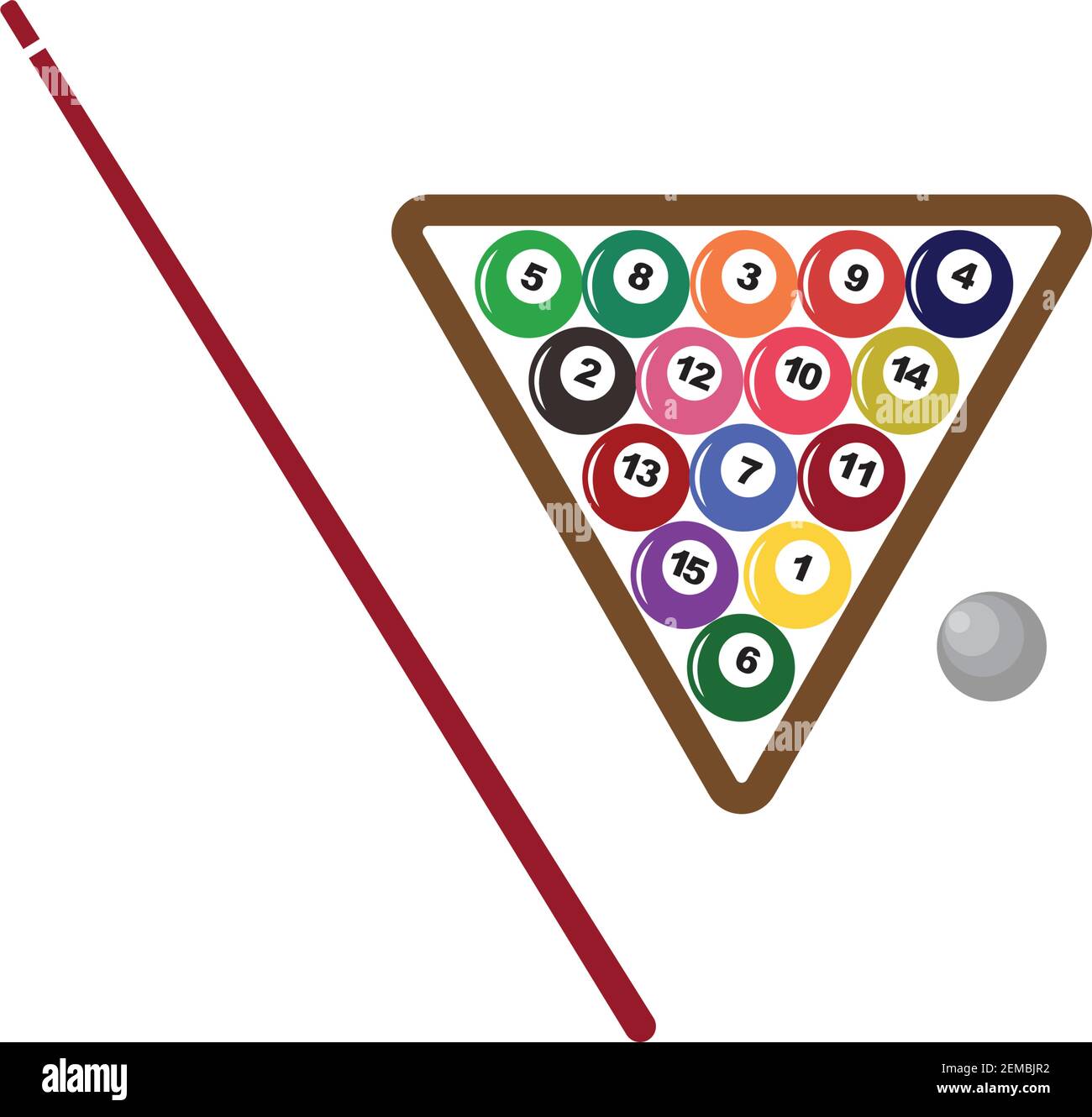 Old billiard ball Cut Out Stock Images & Pictures - Alamy