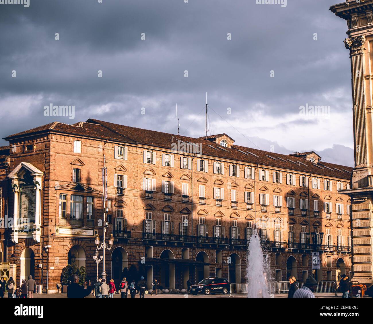 Architecture and Shadows in Torino, Italia Stock Photo - Alamy