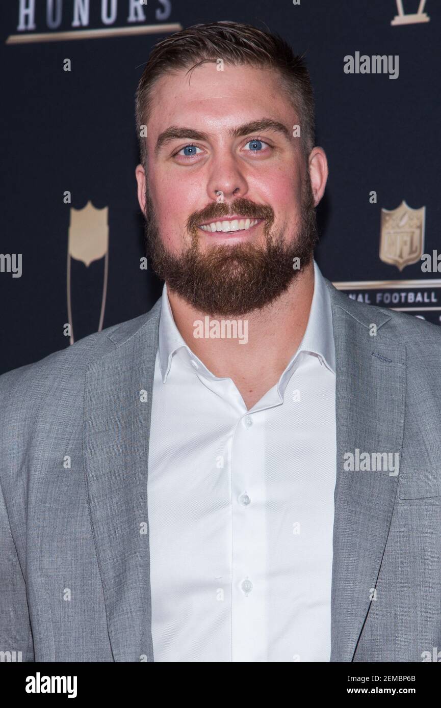 Ben Garland walking the red carpet at the NFL Honors event held at the ...