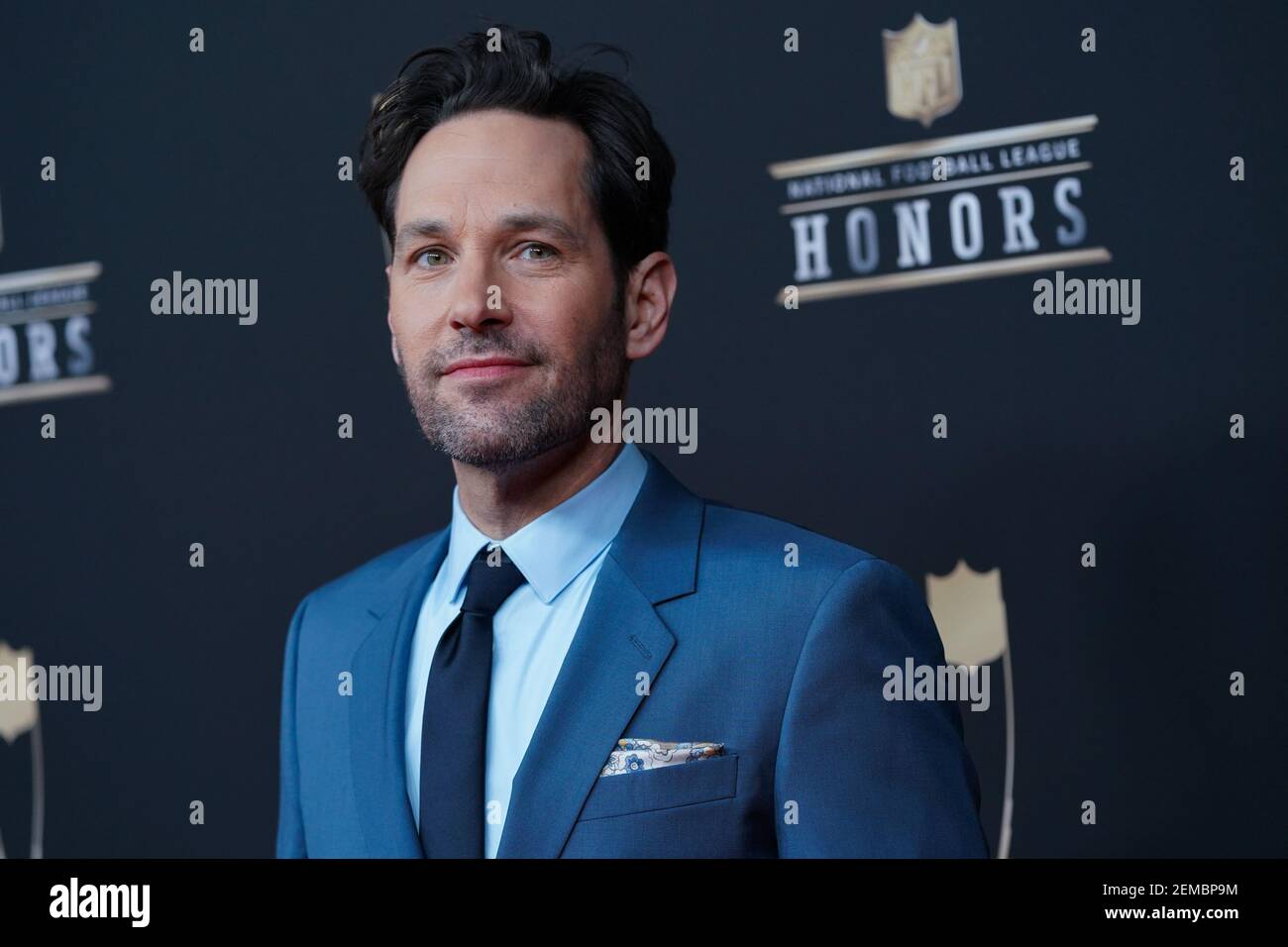 Paul Rudd walking the red carpet at the NFL Honors event held at the ...