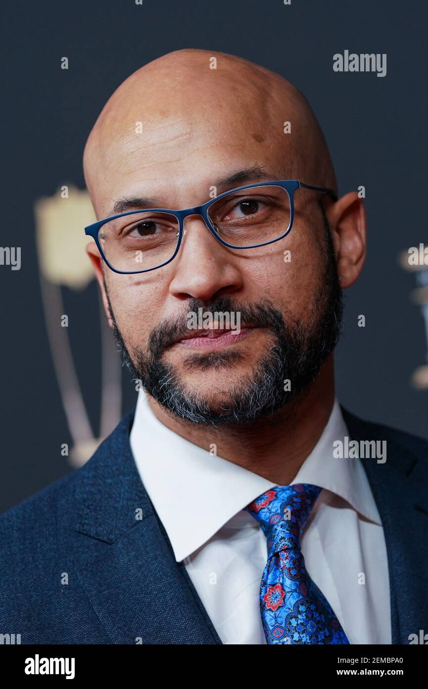 Keegan-Michael Key walking the red carpet at the NFL Honors event held ...