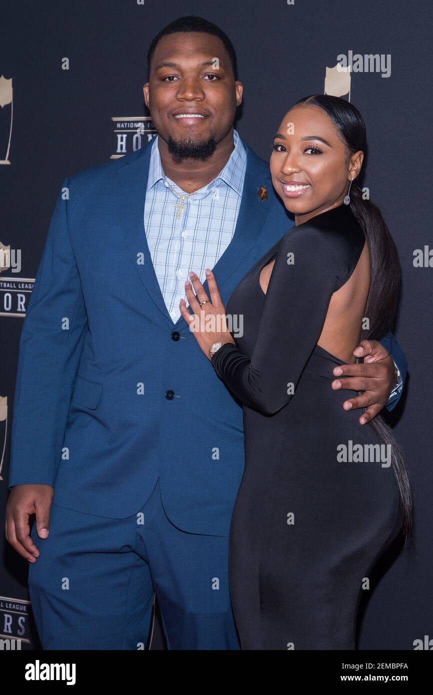 Kenny Clark walking the red carpet at the NFL Honors event held at the ...