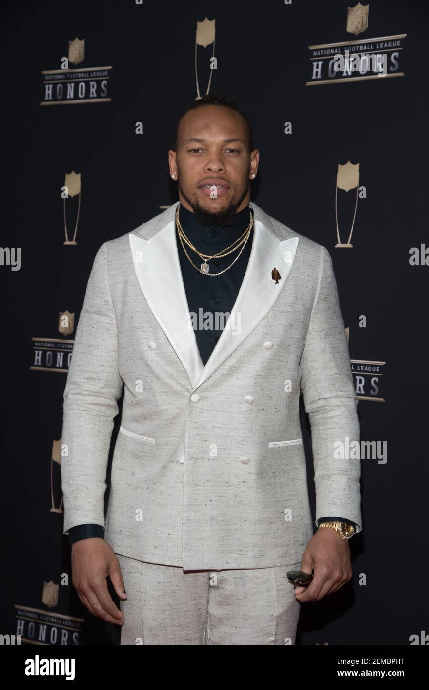 Jabaal Sheard walking the red carpet at the NFL Honors event held at ...