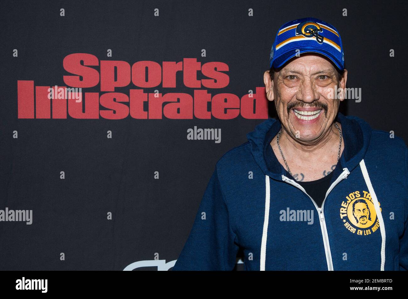 Danny Trejo walking the red Carpet at Sports Illustrated Super Bowl ...