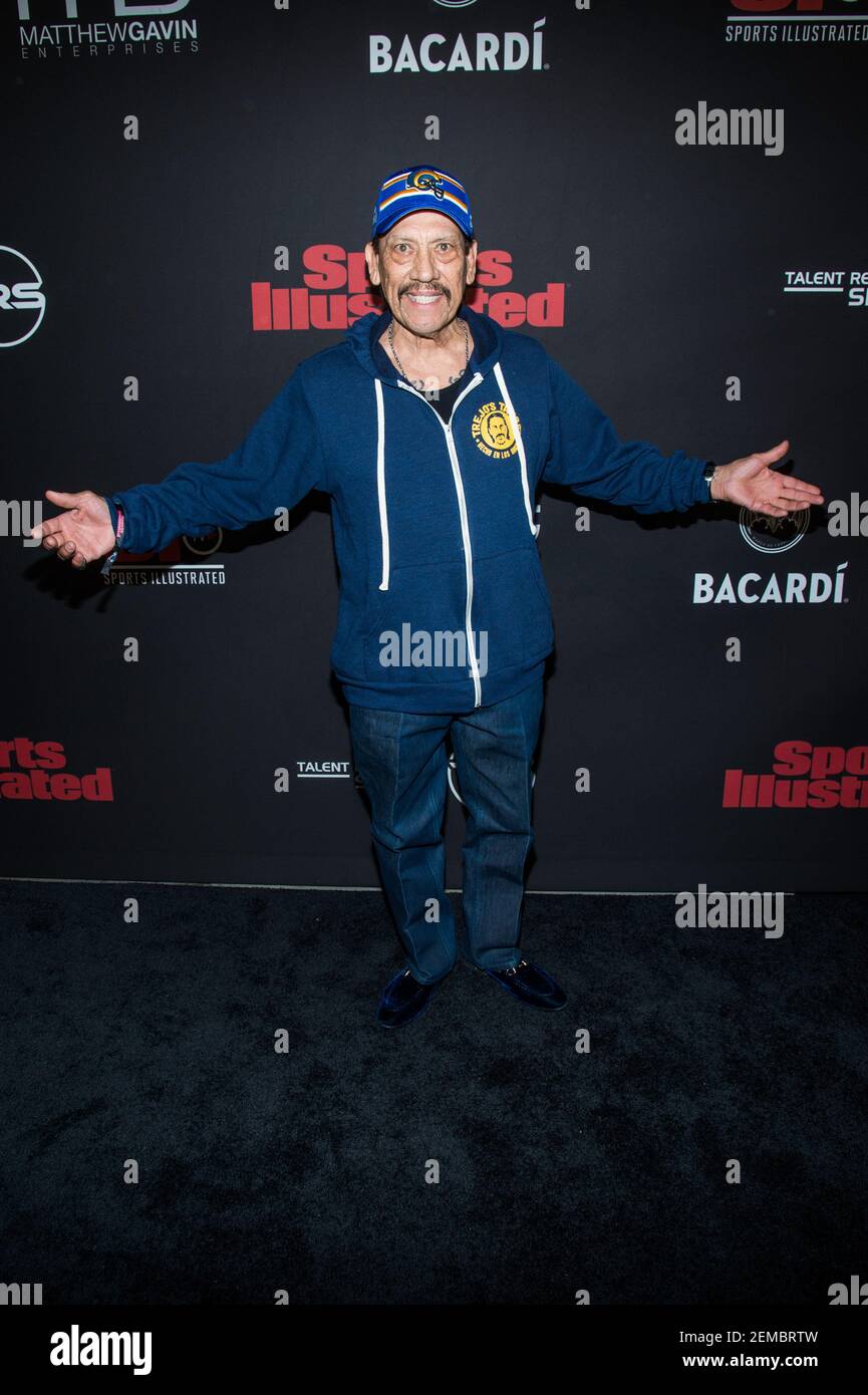 Danny Trejo walking the red Carpet at Sports Illustrated Super Bowl ...