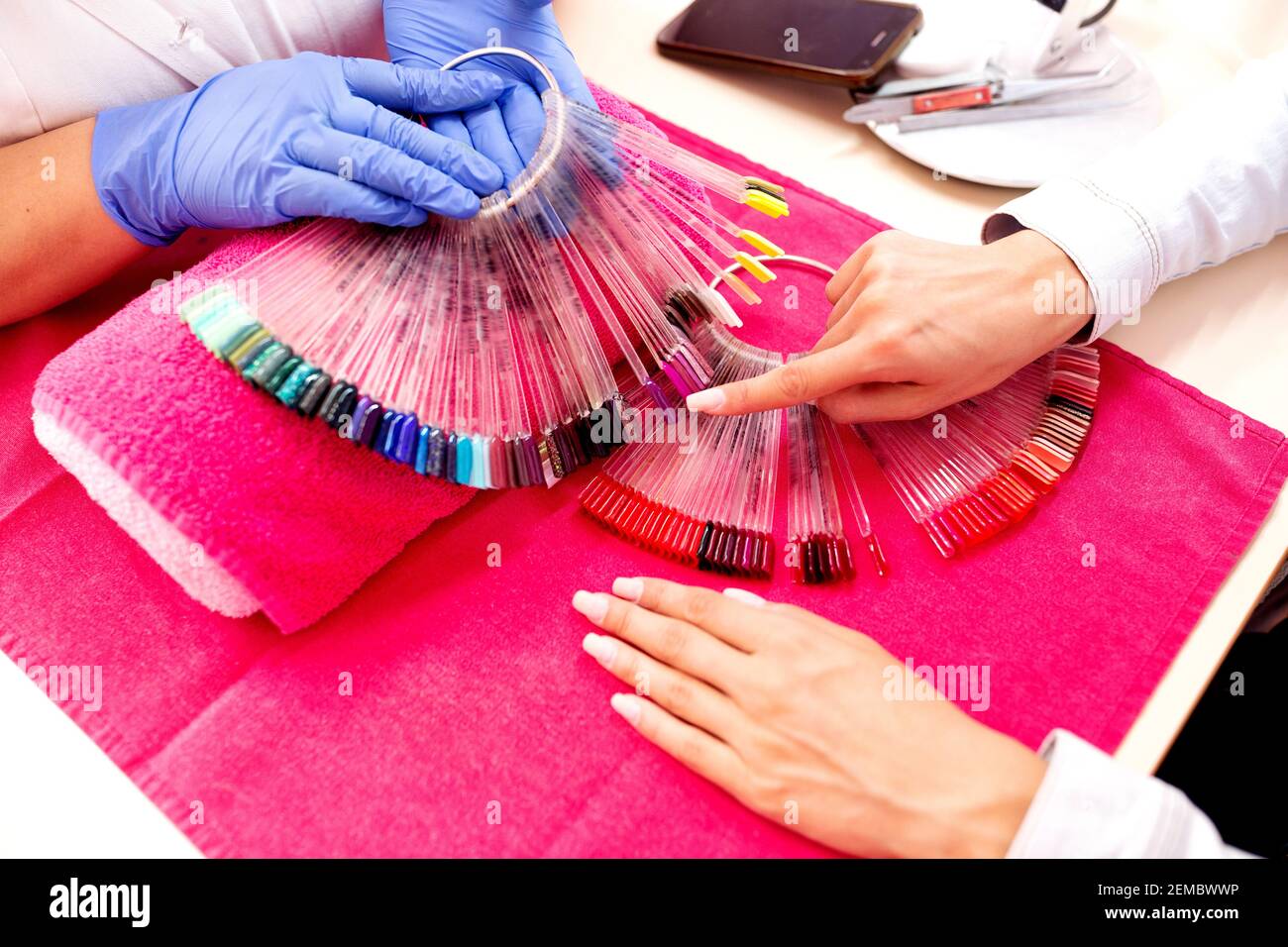 Searching for the perfect nail color combo with nail color palette ...