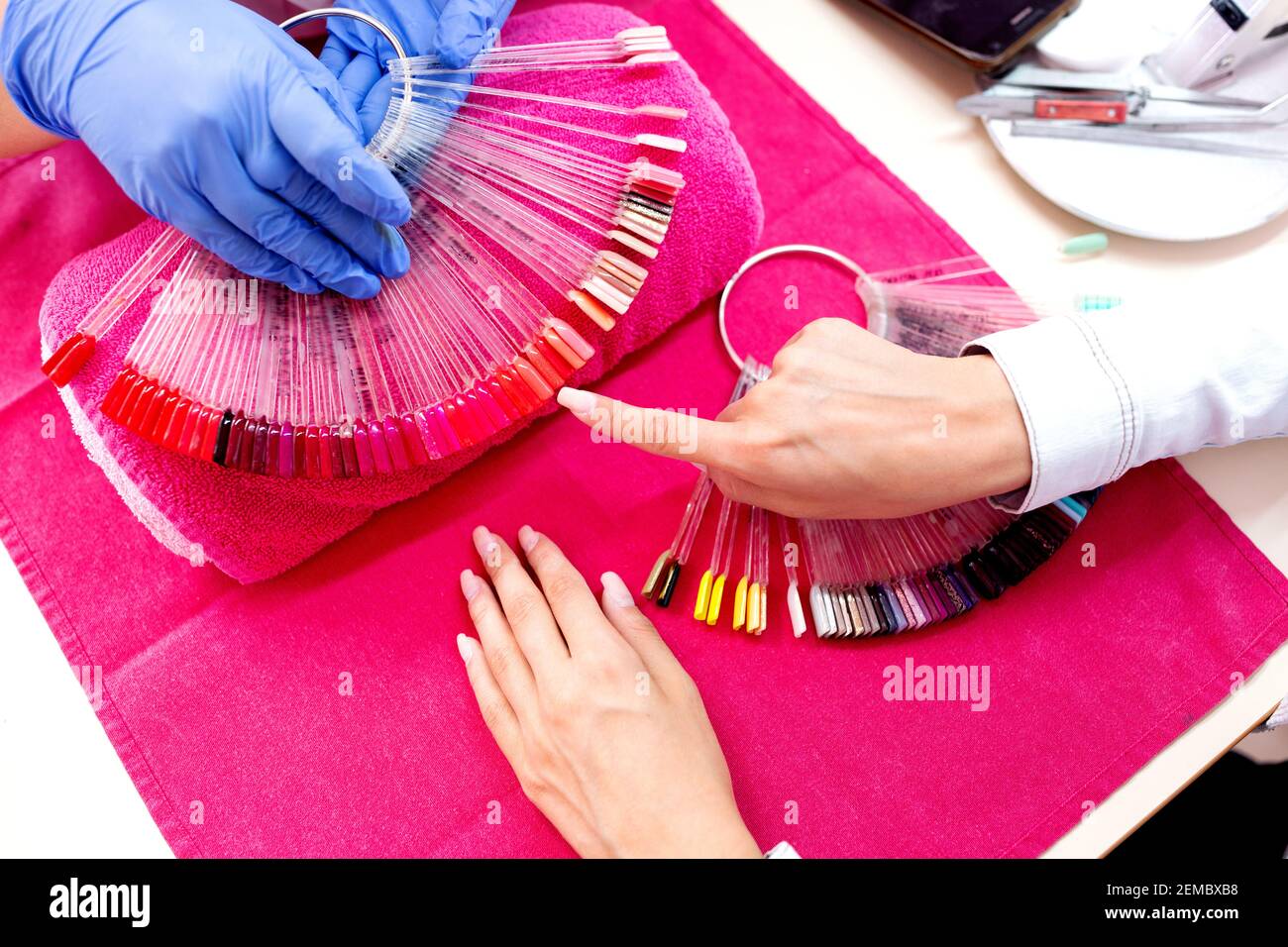 Nail color palette for the perfect nail color combination, elegant ...