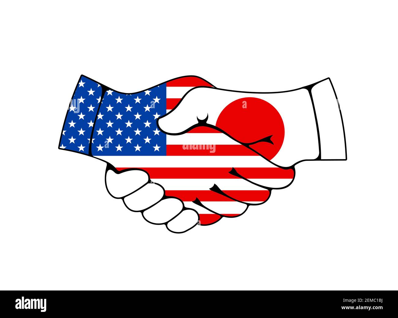 Hands joined logo Cut Out Stock Images & Pictures - Alamy