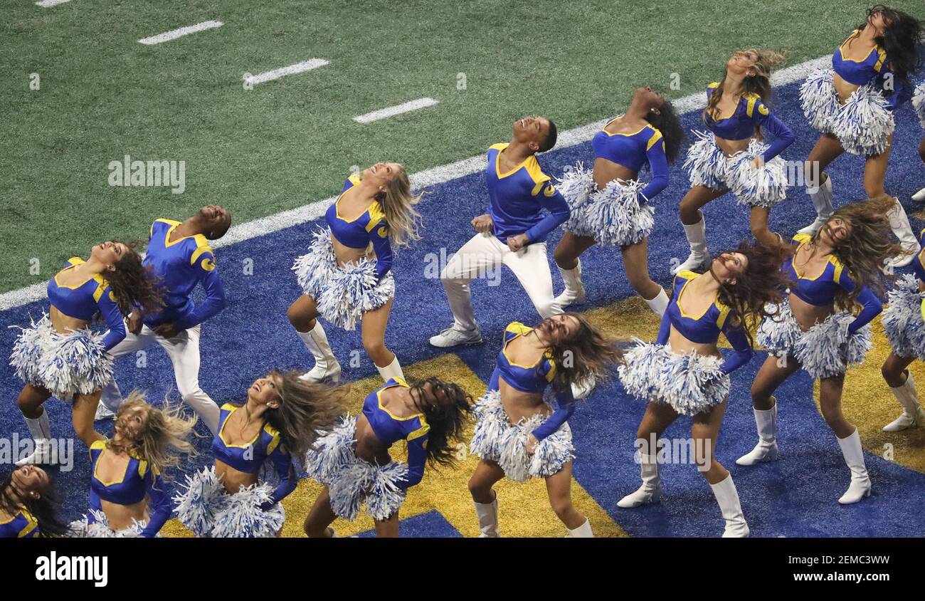 Rams cheerleaders liii hi-res stock photography and images - Alamy