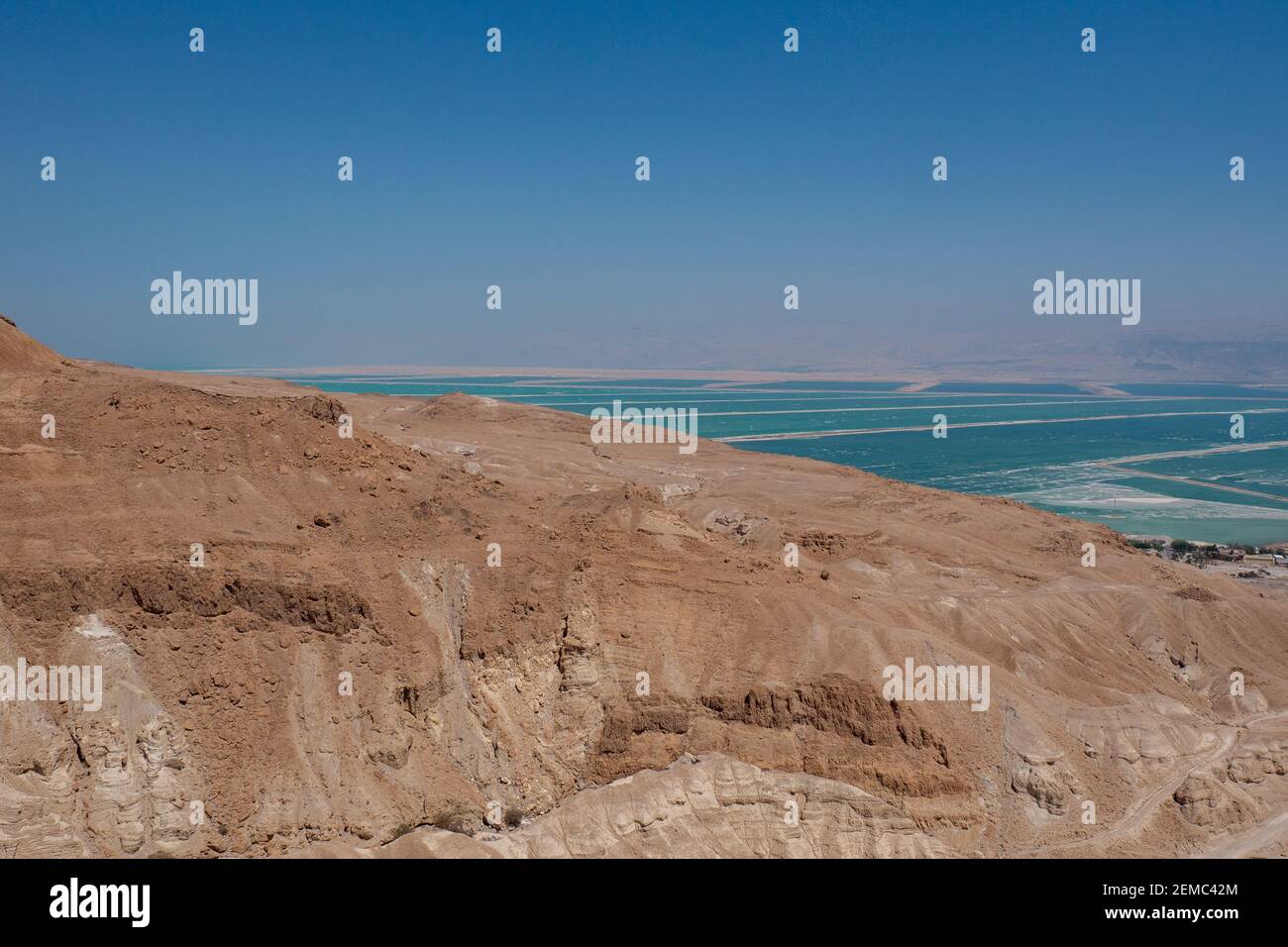 Desert landscape of Israel, Dead Sea, Jordan Stock Photo - Alamy