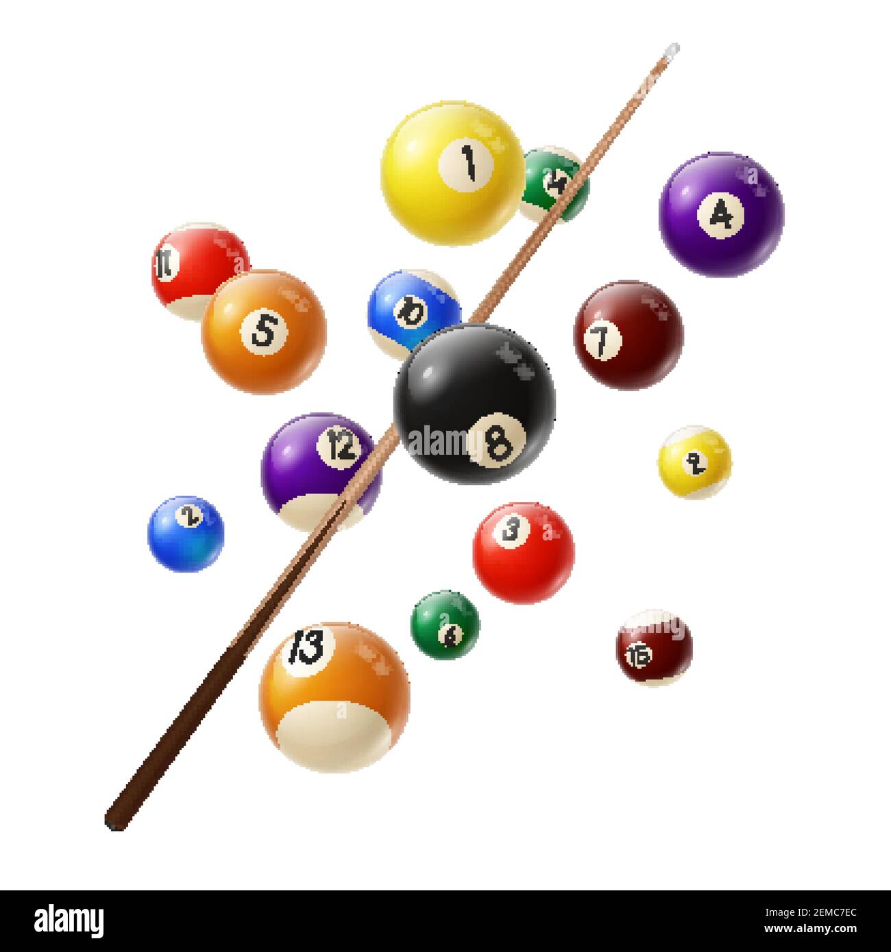 Pool Balls Vector