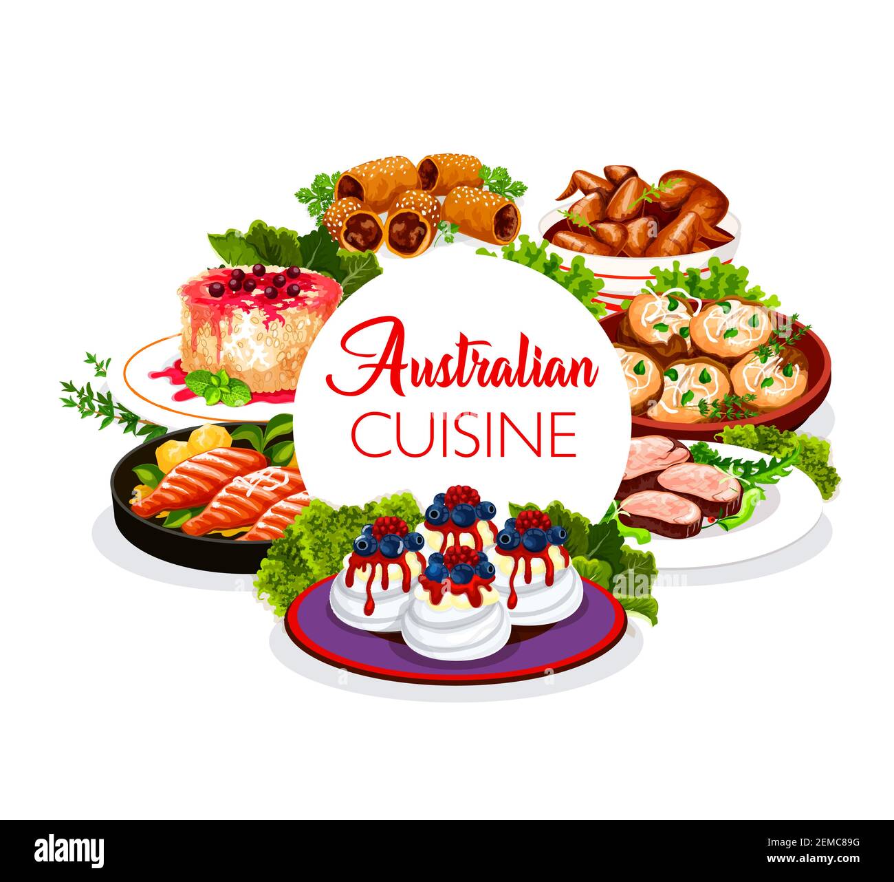 Australian cuisine food dishes menu, Australia traditional meals and ...