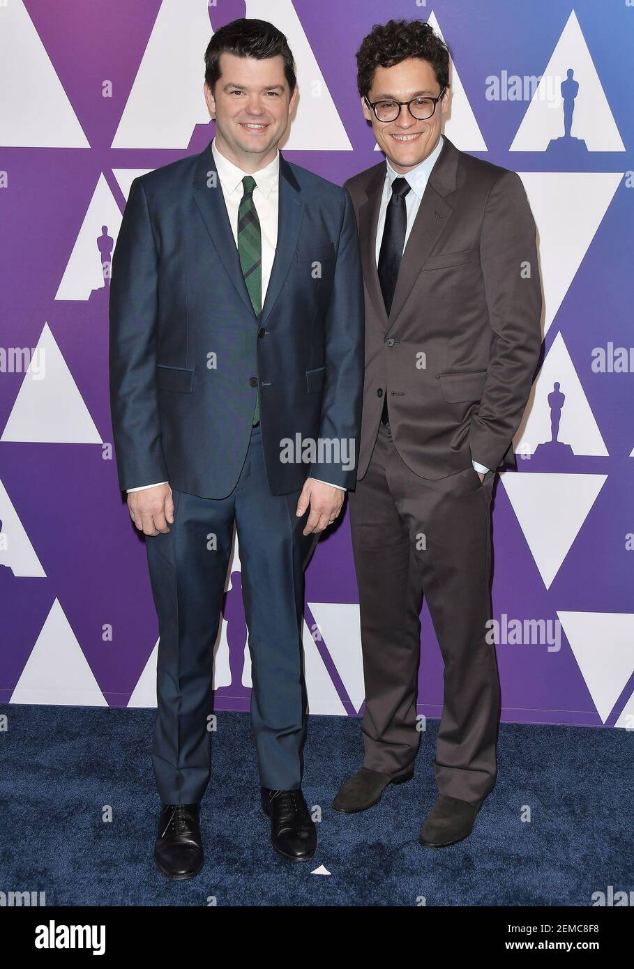 (L-R) Phil Lord and Christopher Miller at the 91st Oscars Nominees ...