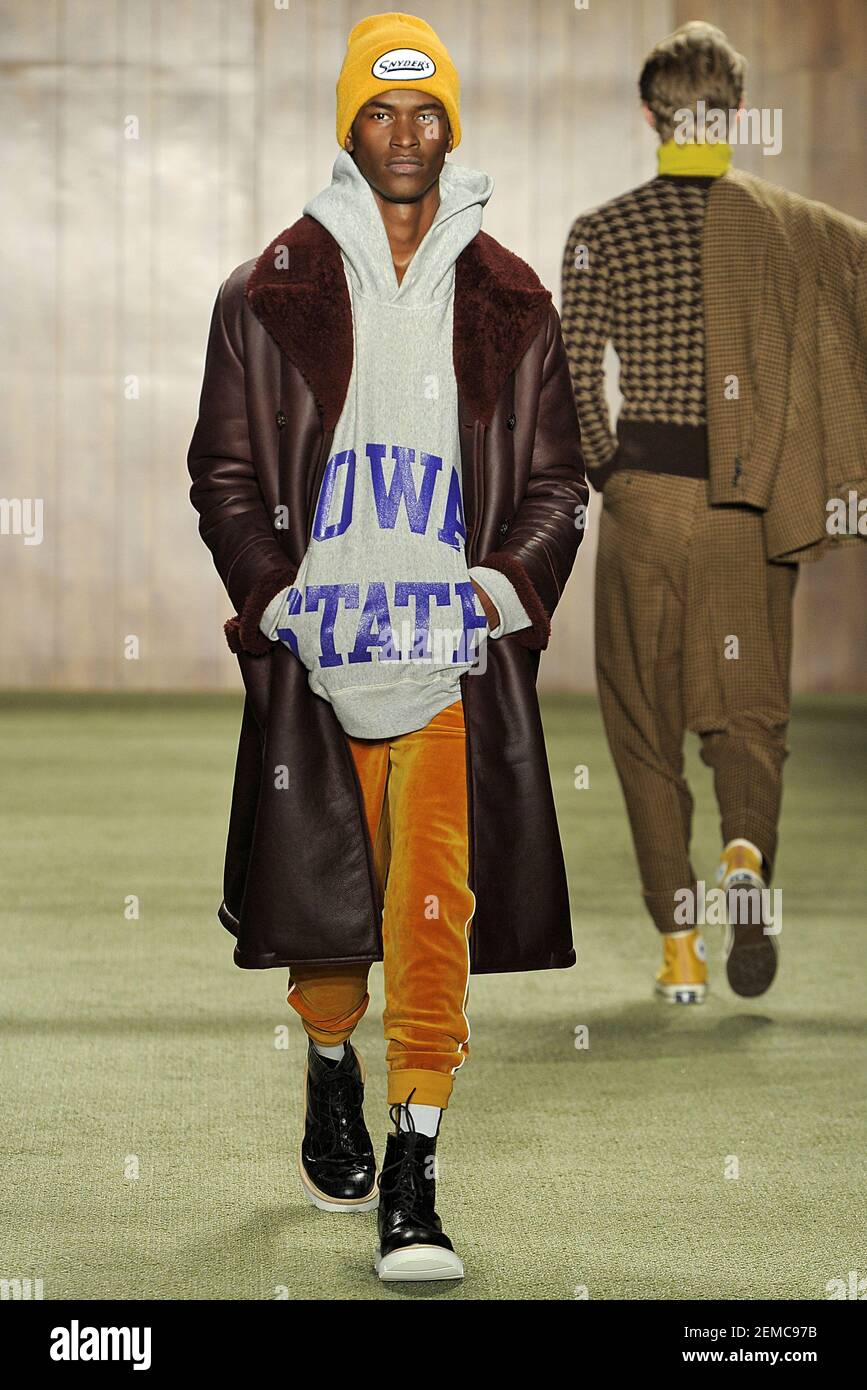 Model walks on the runway during the Todd Snyder show at New York ...