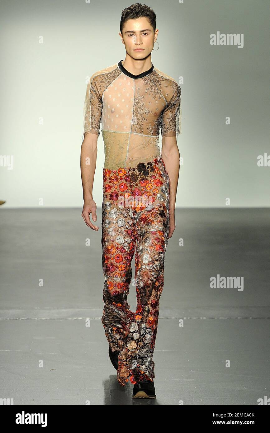 Model walks on the runway during the Nihl Fashion Show at New York ...