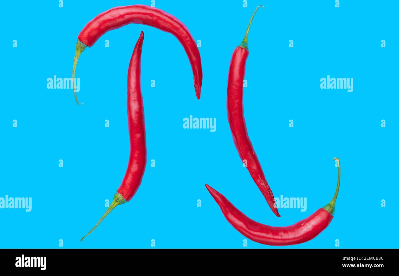 pop art red pepper Stock Photo - Alamy