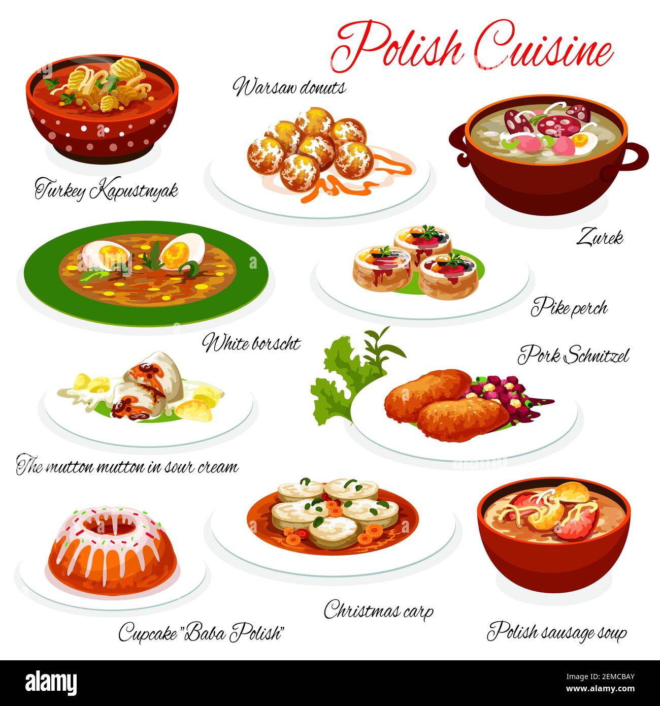 Polish cuisine food, Poland restaurant menu dishes, gourmet authentic ...