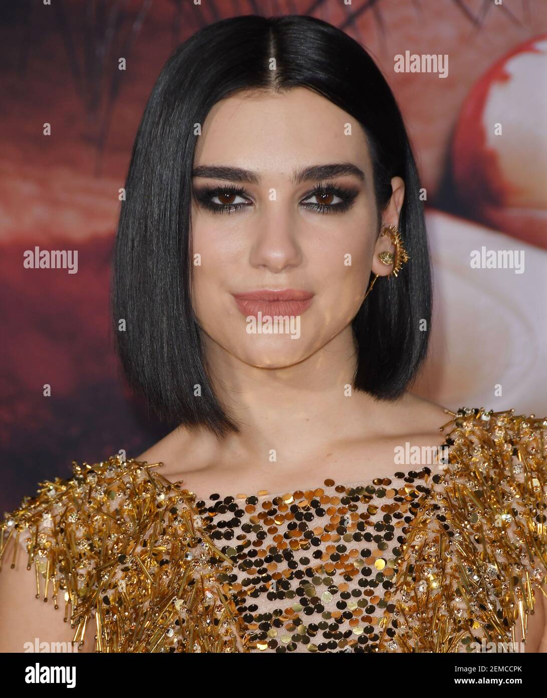 Dua Lipa arrives at the "Alita: Battle Angel" Los Angeles Premiere held ...