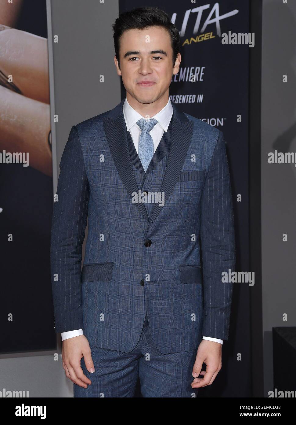 Keean Johnson arrives at the "Alita: Battle Angel" Los Angeles Premiere ...