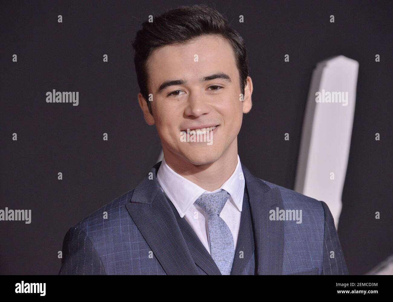 Keean Johnson arrives at the "Alita: Battle Angel" Los Angeles Premiere ...
