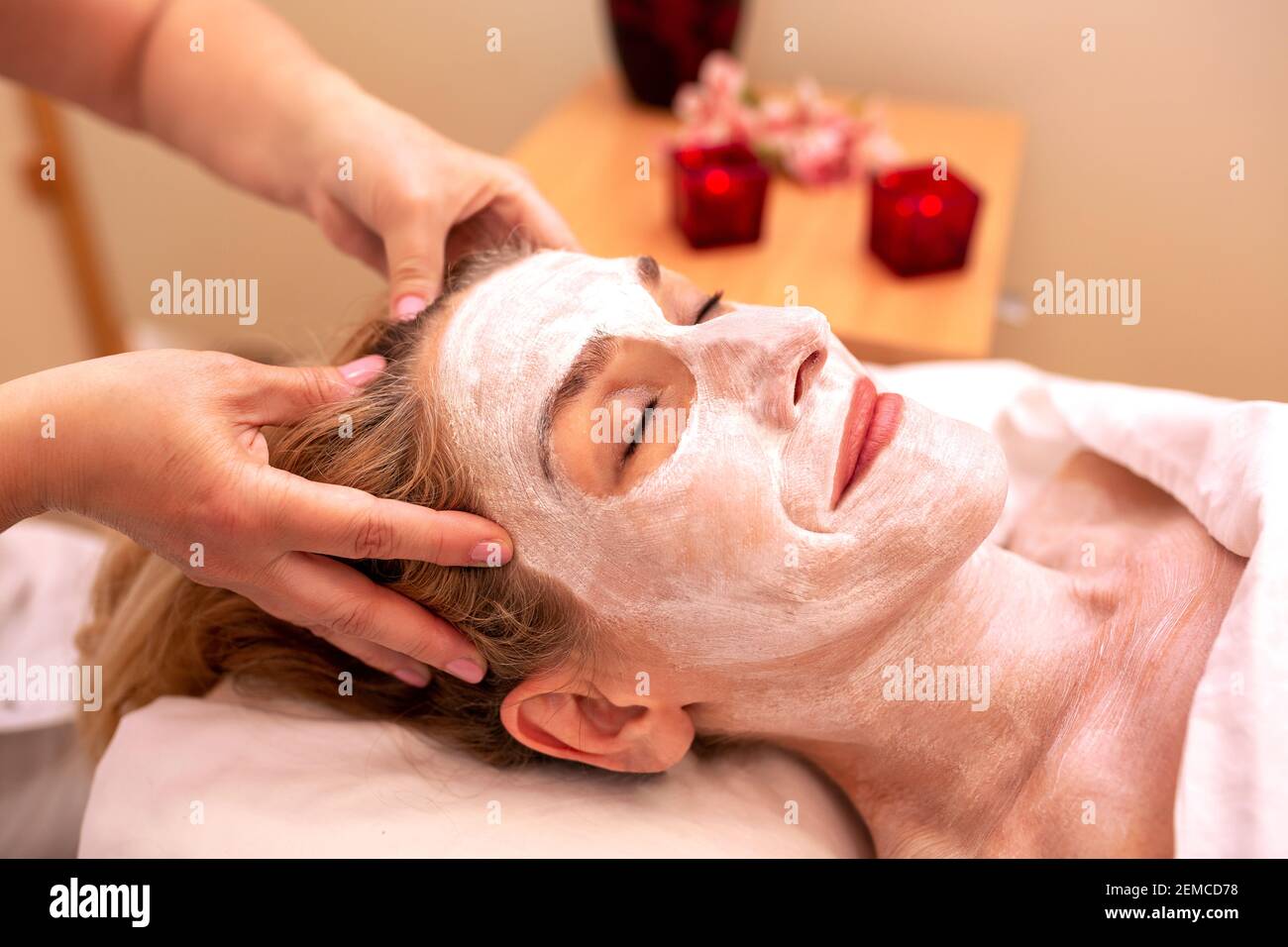 Cosmetics beauty mask for improving living skin cells and tissues ...