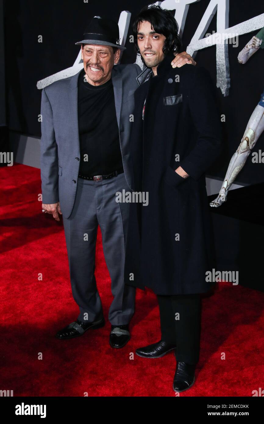 WESTWOOD, LOS ANGELES, CA, USA - FEBRUARY 05: Actor Danny Trejo and son ...