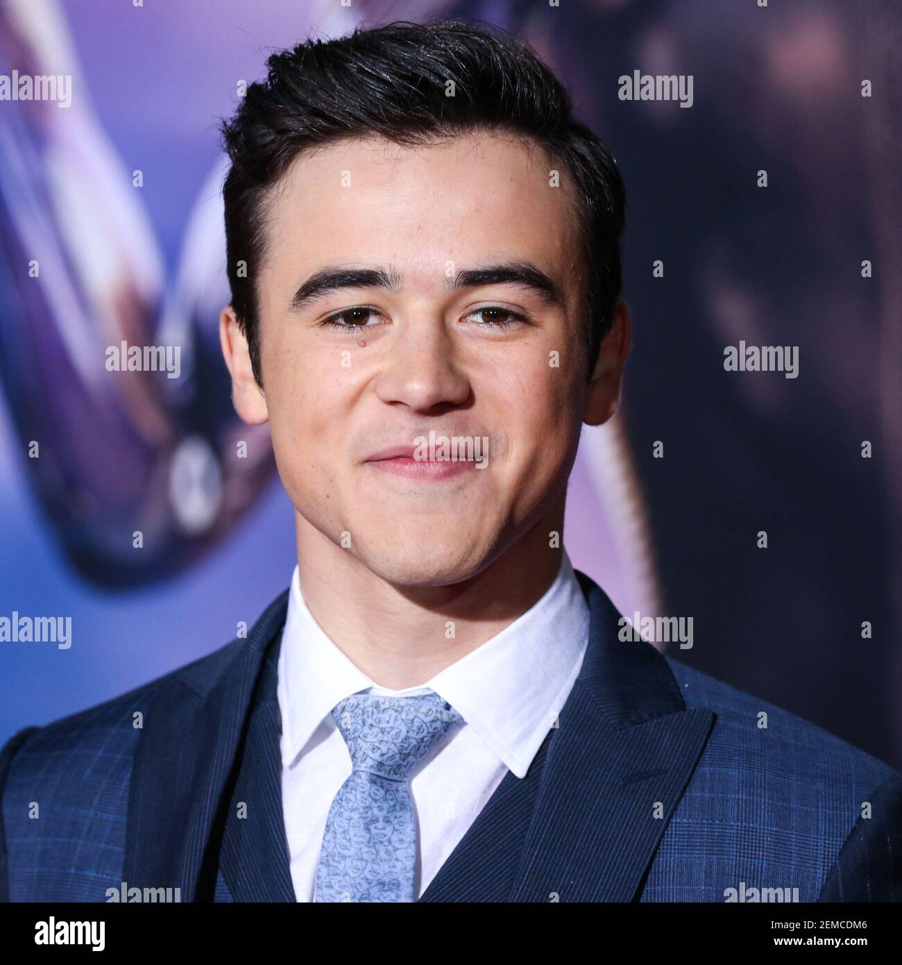 WESTWOOD, LOS ANGELES, CA, USA - FEBRUARY 05: Actor Keean Johnson ...