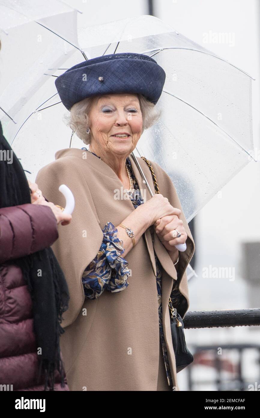 Princess Beatrix of the Netherlands attends the opening of a chamber of ...