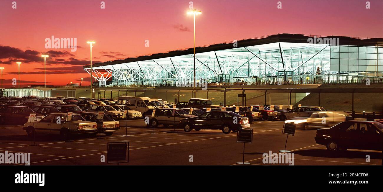 1991 panoramic archive evening view shortly after opening at London ...