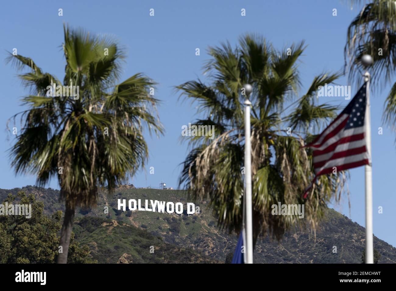 The world famous Hollywood sign is seen in Los Angeles, California on ...