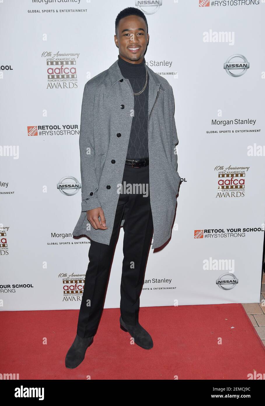 Jessie T. Usher arrives at the 10th Annual AAFCA Awards held at the ...