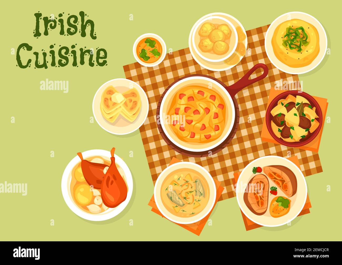 Irish ham Stock Vector Images - Alamy