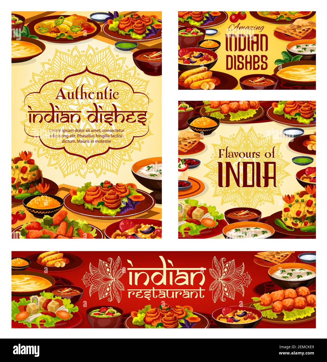 Indian dessert cooking Stock Vector Images - Alamy