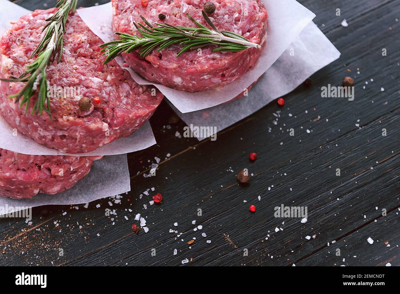 the formation of ground beef for grilling burger Stock Photo - Alamy