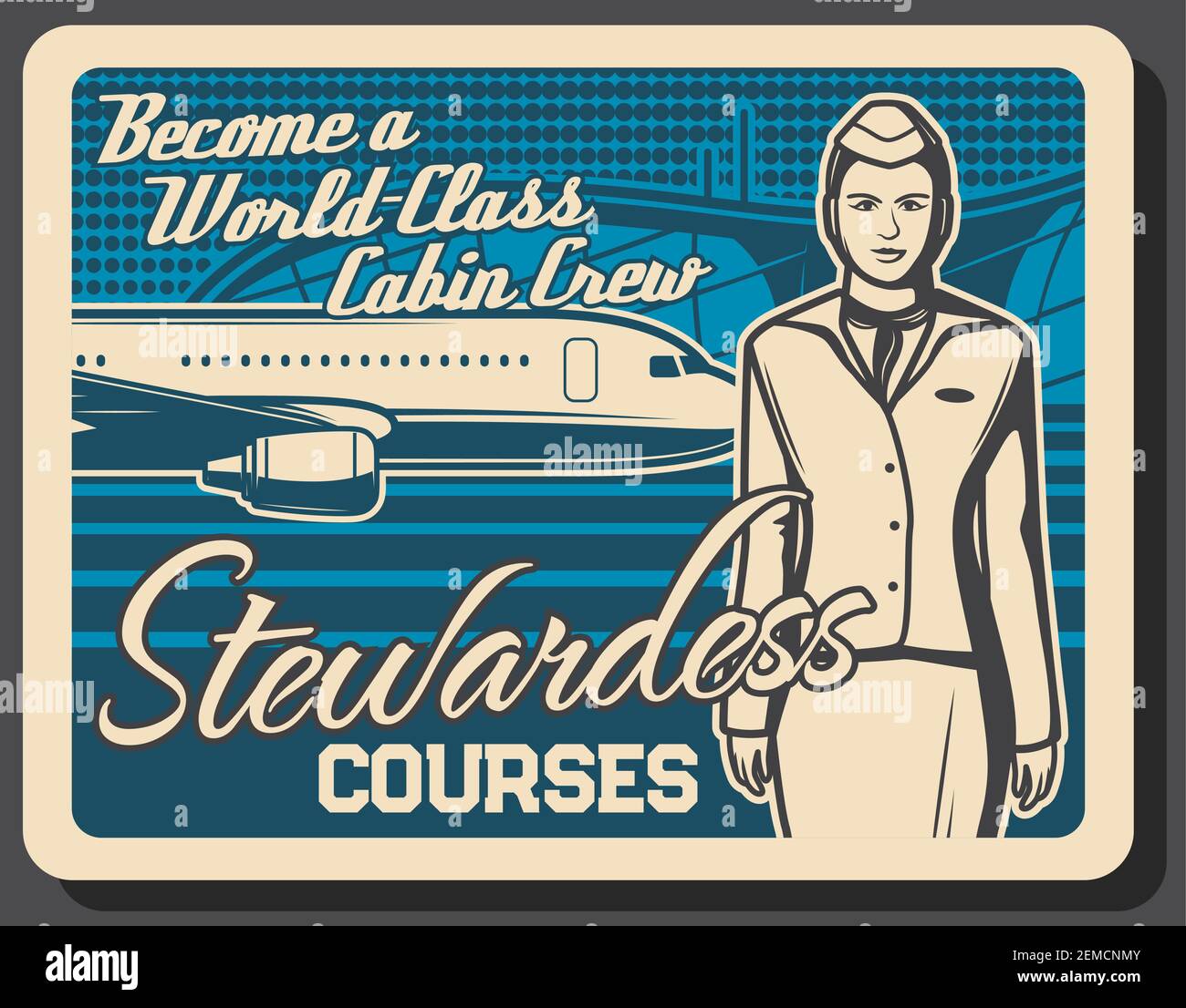 Stewardess training courses, flight attendant and air hostess, airplane ...