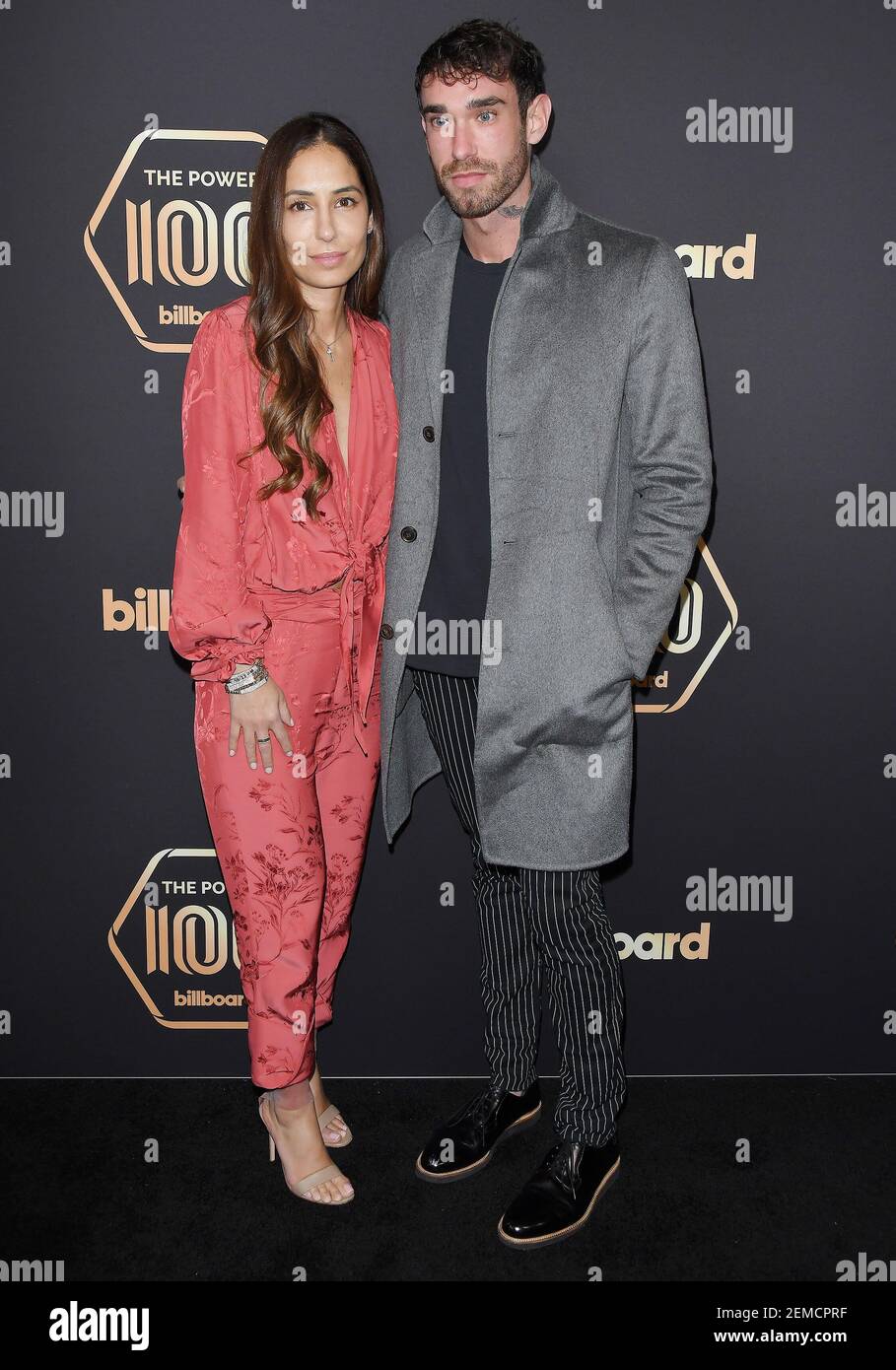 (L-R) Celine Joshua and Dave Rocco at the 2019 Billboard Power 100 held ...