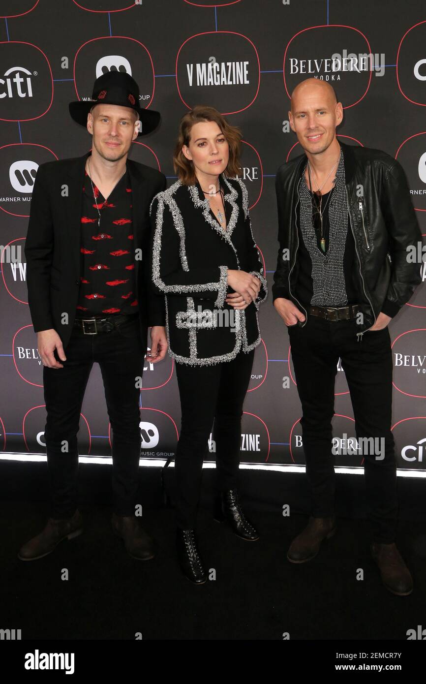 Phil Hanseroth, Brandi Carlile, Tim Hanseroth at Warner Music Group ...