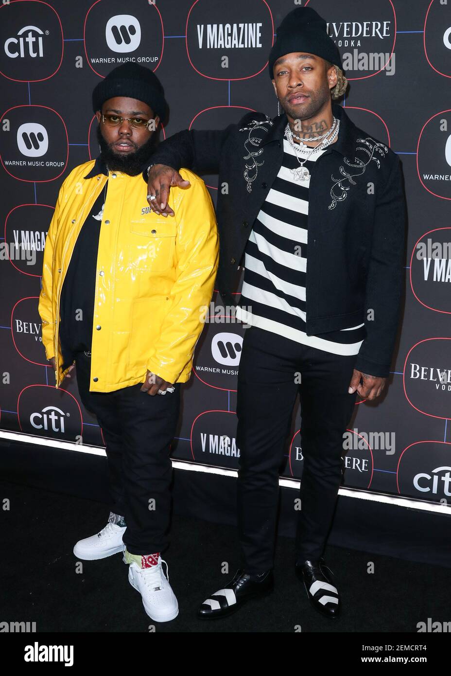LOS ANGELES, CA, USA - FEBRUARY 07: Rappers 24hrs and Ty Dolla Sign (Ty ...