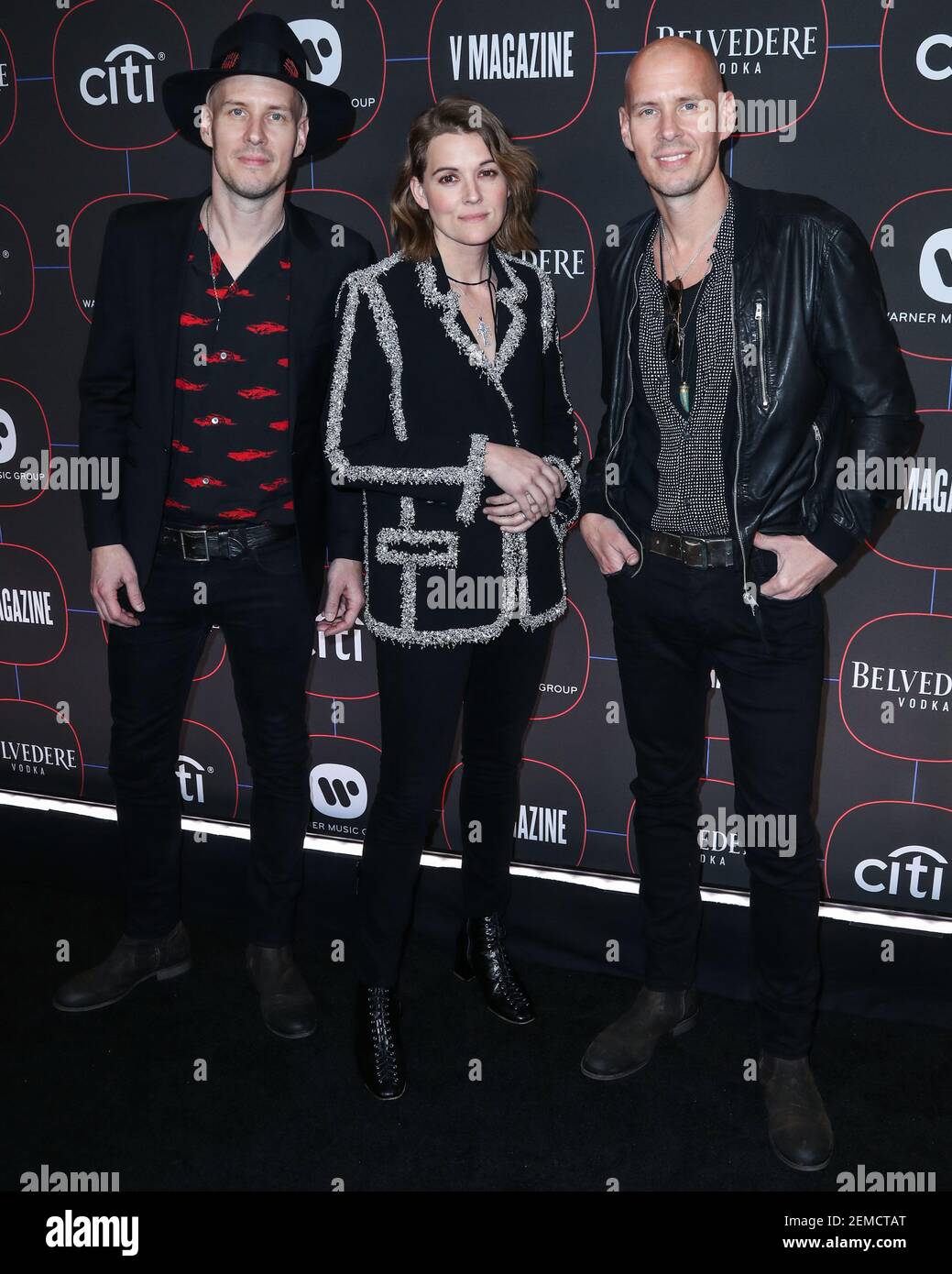 LOS ANGELES, CA, USA - FEBRUARY 07: Tim Hanseroth, Brandi Carlile and ...