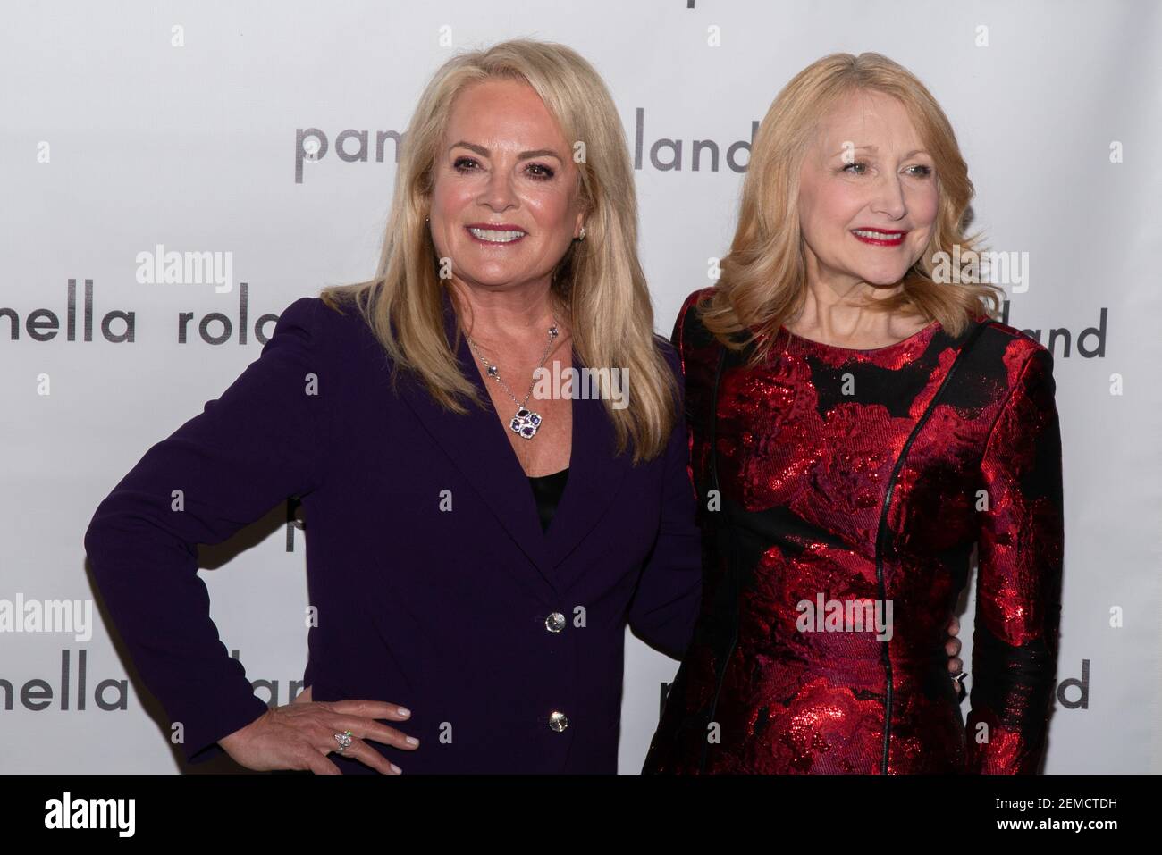 Pamela Roland and Patricia Clarkson backstage at the Pamela Roland FW19 ...