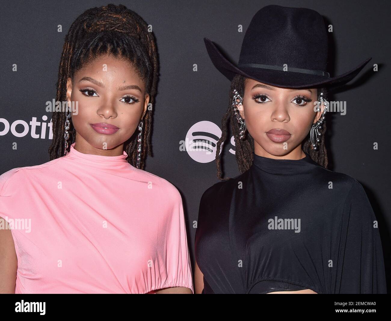 LOS ANGELES, CA, USA - FEBRUARY 07: Halle Bailey and Chloe Bailey of ...