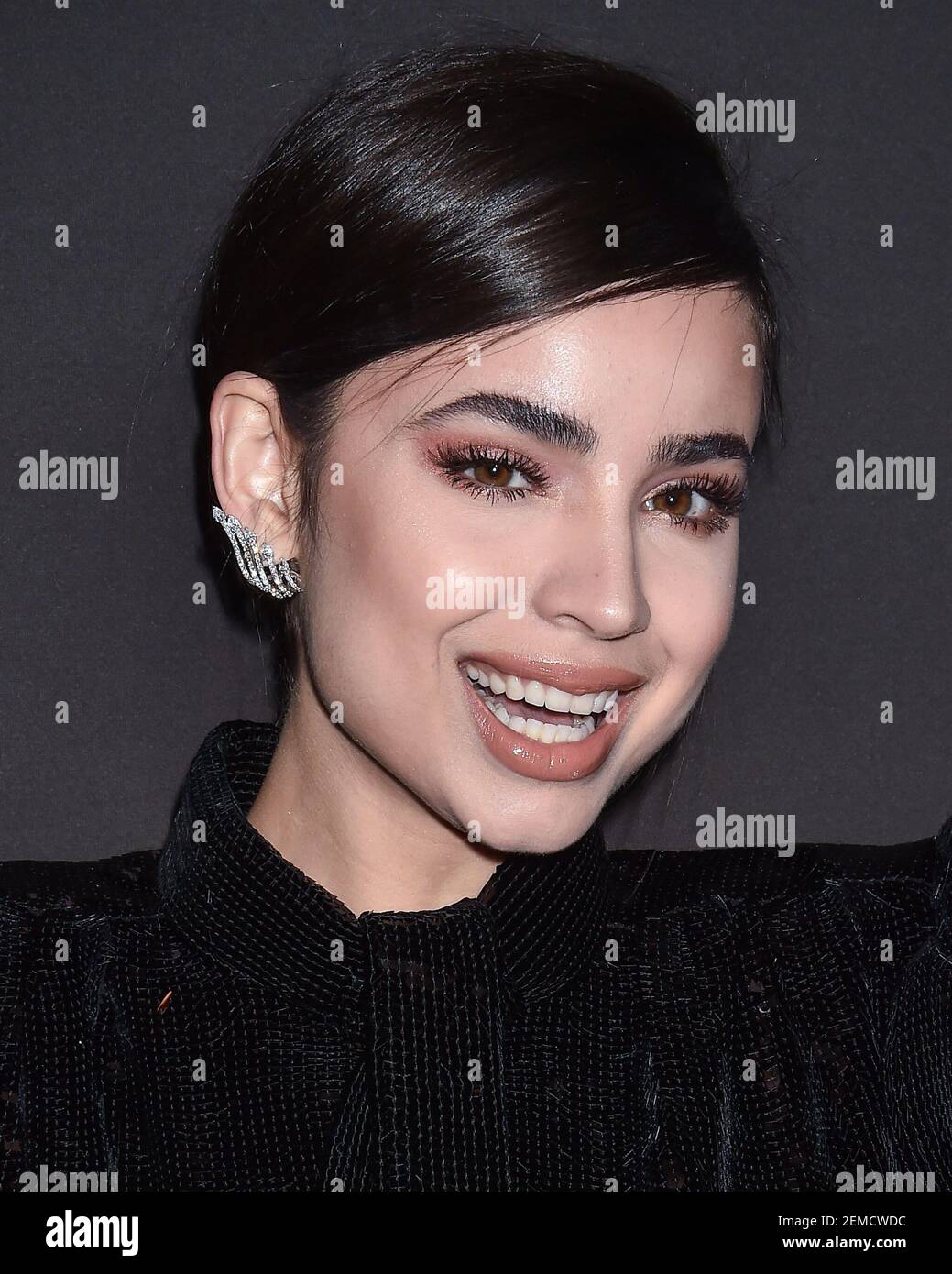 LOS ANGELES, CA, USA - FEBRUARY 07: Singer Sofia Carson arrives at the ...